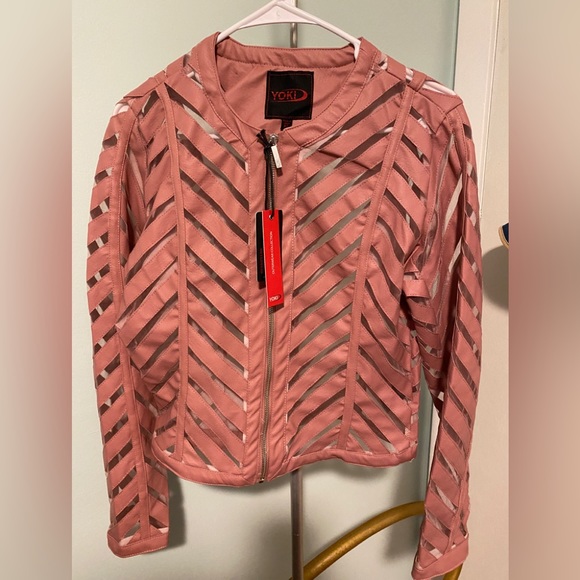 Yoki | Jackets & Coats | Nwt Yoki Faux Leather And Mesh Jacket | Poshmark